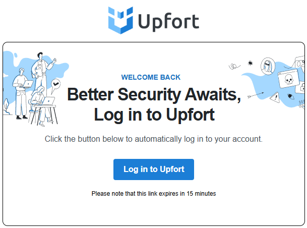 Passwordless Login Process - Employee Portal – Upfort